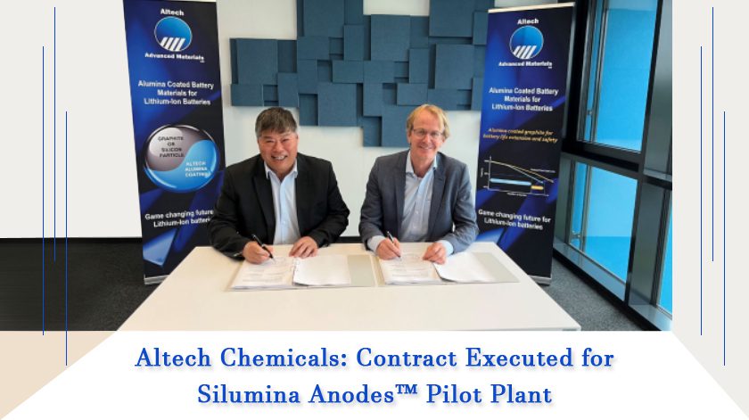 Altech Chemicals: Contract Executed for Silumina Anodes™ Pilot Plant