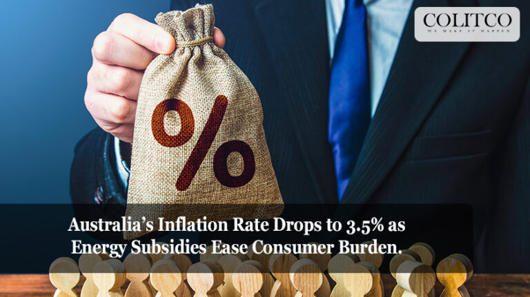 Australia’s Inflation Rate Drops to 3.5% as Energy Subsidies