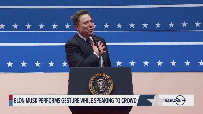Elon Musk’s Salute Raises Eyebrows: A Moment