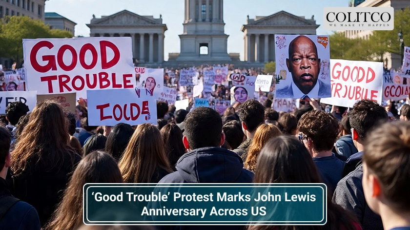 ‘Good Trouble’Protest Marks John Lewis Anniversary Across US