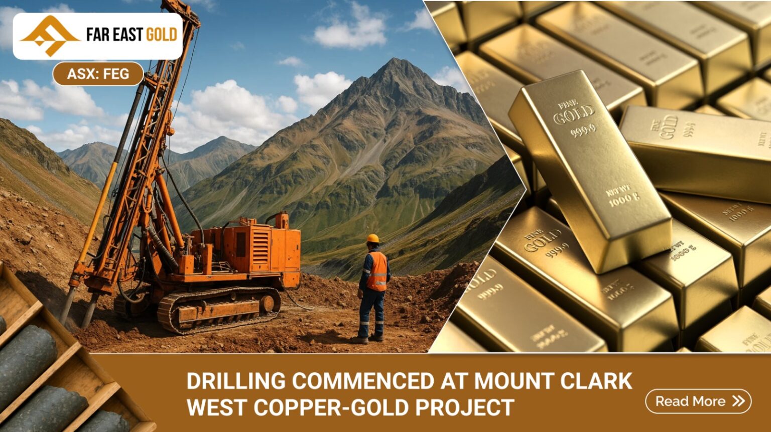 Far East Gold Commences Drilling at Mount Clark West Project